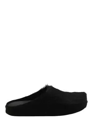 Marni Furry Slip-on Shoes - Black
