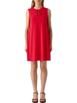 Malìparmi Sleeveless A-line Jersey Mini Dress - Red