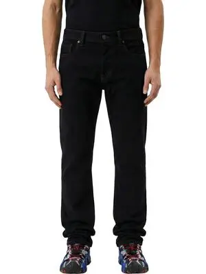 DIESEL® 5-pocket Straight Leg Jeans - Black