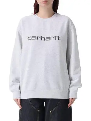 Carhartt Work In Progress Crewneck Sweatshirt With Logo - Grey