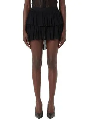 Blumarine Pleated High-waisted Mini Skirt - Black