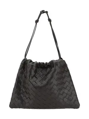 Bottega Veneta Woven Leather Shoulder Bag - Brown