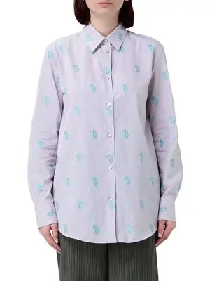 Etro Silk Shirt With Striped Paisley Print - Red