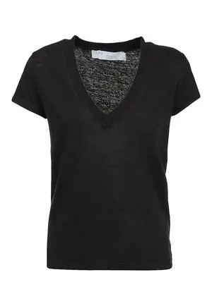 IRO PARIS V-neck T-shirt - Black