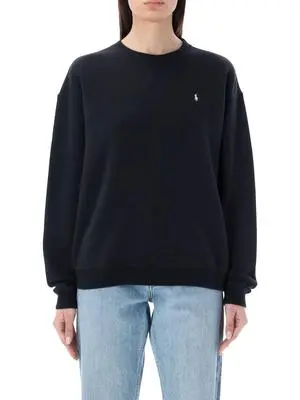 Polo Ralph Lauren Crewneck Sweatshirt With Logo Detail - Black