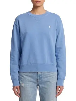 Polo Ralph Lauren Crewneck Sweatshirt With Logo Detail - Blue