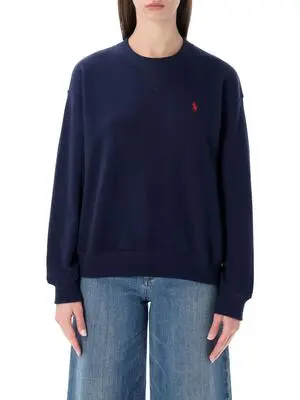 Polo Ralph Lauren Crewneck Sweatshirt With Logo Detail - Navy