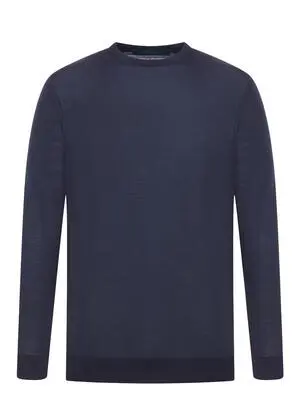 Kiton Crew Neck Pullover - Blue