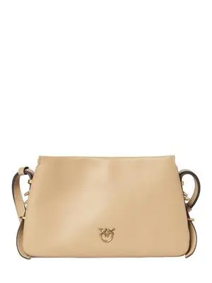 Pinko Mini One Two Three Leather Bag - Camel