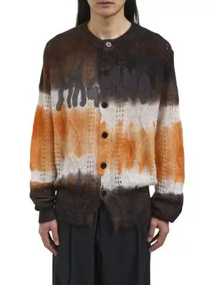 MAGLIANO Striped Mohair Wool Blend Cardigan - Fa01