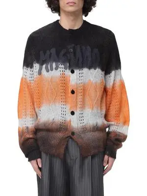 MAGLIANO Striped Mohair Wool Blend Cardigan - Multicolor