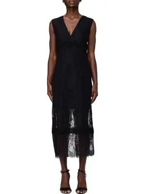 Pinko Lace Midi Dress - Black