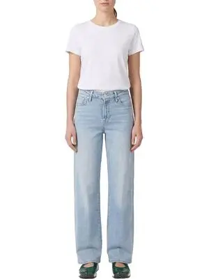 7 For All Mankind Denim Straight Leg Jeans - Blue