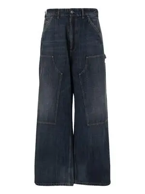 MAISON MARGIELA Wide Leg Jeans - Blue