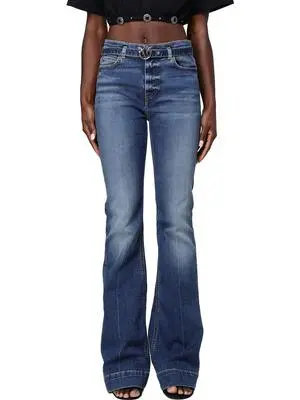 Pinko High Rise Flare Jeans - Denim