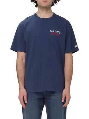 MC2 SAINT BARTH Printed Cotton T-shirt - Blue