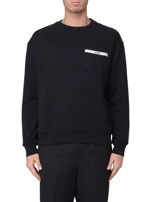 Moschino Crewneck Sweatshirt With Pocket Detail - Black
