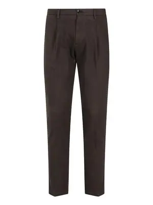 BRIGLIA 1949 Tailored Trousers - Brown