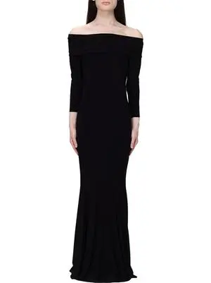 Norma Kamali Stretch Jersey Off-the-shoulder Long Dress - Black
