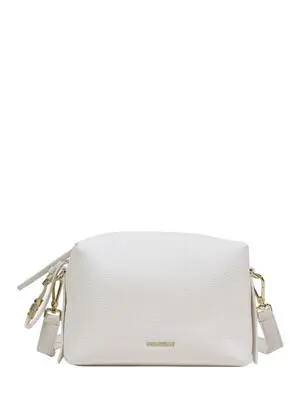 COCCINELLE Textured Leather Mini Bag - Milk