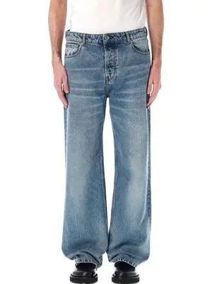 AMI Paris Wide Leg Jeans - Blue
