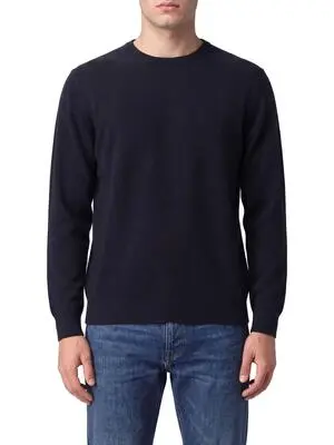 Fedeli Fedeli Virgin Wool Crewneck Pullover Blue