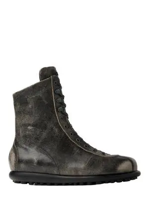 Camper Lace-up Combat Boots - Multicolor