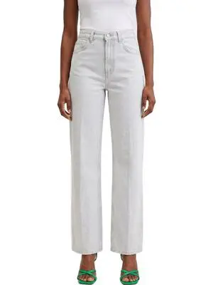 DONDUP Straight Cotton Denim Jeans - Grey