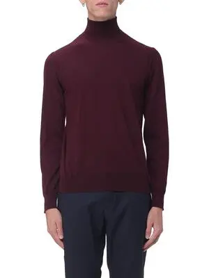 PAOLO PECORA Fine Knit Roll Neck Jumper - Burgundy