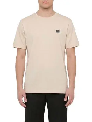 Maison Kitsuné Organic Cotton T-shirt With Logo - Lilac