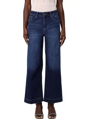 Liu Jo Cropped Fit Stretch Denim Jeans - Navy
