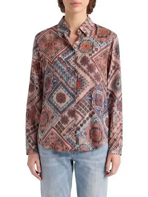 Momoni Printed Silk Shirt - Multicolor