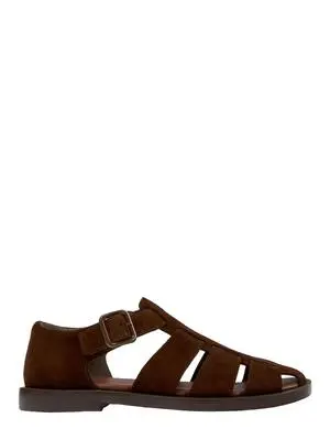 Camper Don Suede Sandals - Brown