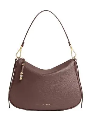 COCCINELLE Leather Shoulder Bag - Red Purple