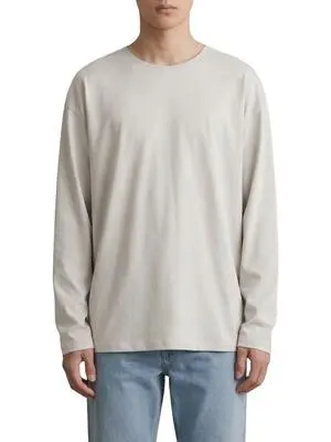 LEMAIRE Cotton And Silk T-shirt - Grey