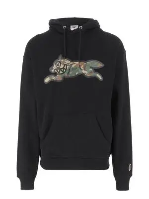 ICECREAM Camouflage Dog Hoodie - Black