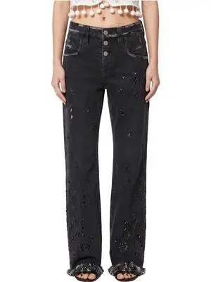 Isabel Marant Étoile Amia Denim Jeans - Black