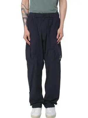 C.P. COMPANY Stretch Cotton Blend Cargo Trousers - Blue