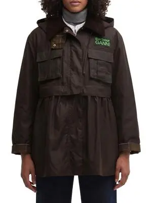Barbour X Ganni Utility Parka - Green