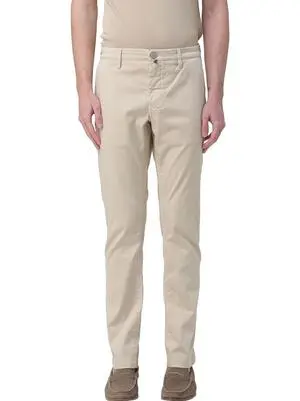 Jacob Cohen Stretch Cotton Slim Fit Trousers - Beige