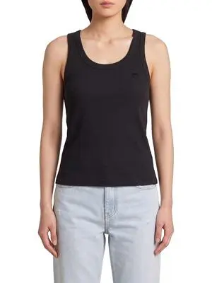 Coperni Ribbed Tank Top - Black