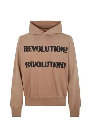 Fear Of God Revolution!" Hoodie - Sand
