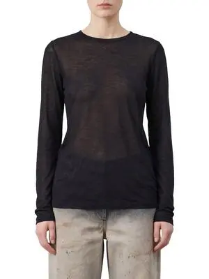 Our Legacy Cotton Blend Crew Neck Jumper - Black