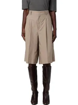 Soeur Cotton Tailored Knee-length Shorts - Sand