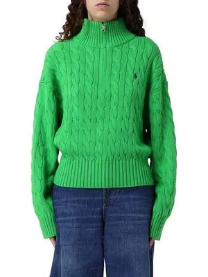Polo Ralph Lauren Intertwined Ribbed Cotton Sweater - Green