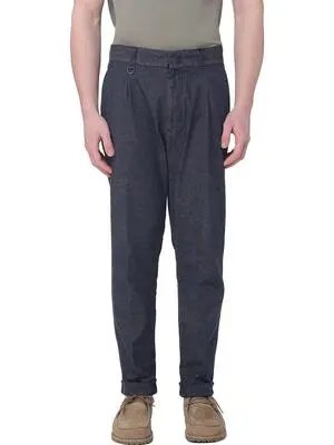 PAOLO PECORA Virgin Wool Chino Trousers - Blue