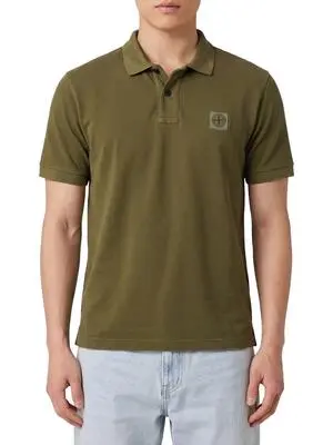 Stone Island Cotton Polo Shirt Military