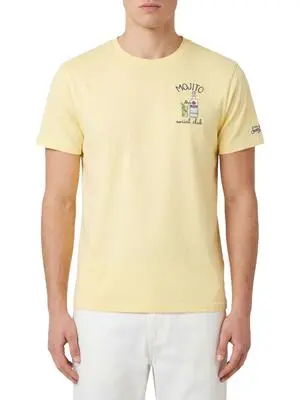 MC2 SAINT BARTH Cotton Crew Neck T-shirt Black