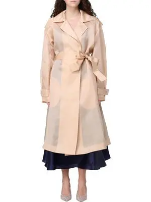 Alberta Ferretti Organza Trench Coat - Pink