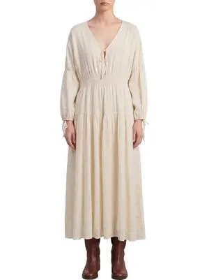 Aspesi Muslin Midi Dress - Yellow Cream